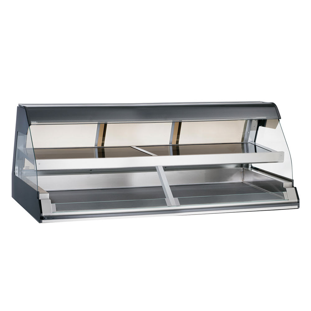 Alto-Shaam ED2-72/2S-BLK 72" Self Service Countertop Heated Display Case - (2) Shelves, 208-240v ...