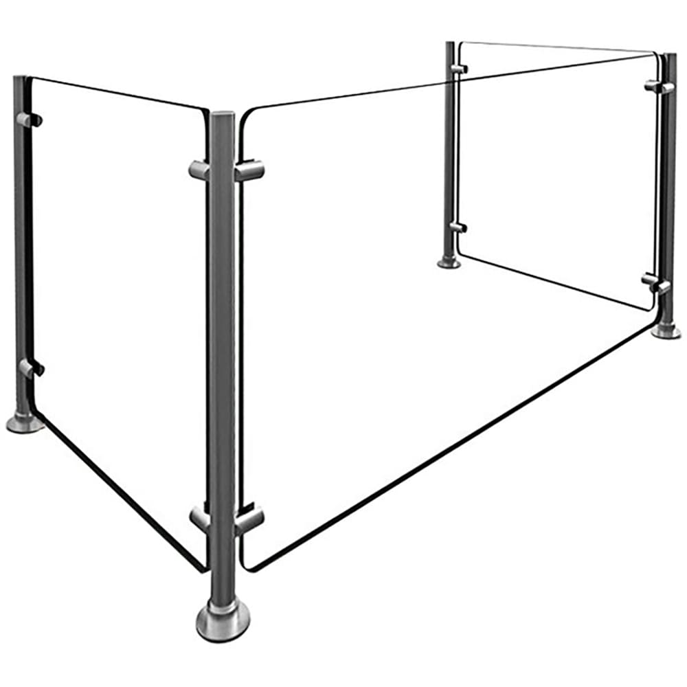 Hatco EP5-36 Full Service Mounted Food Shield - 36" x 18" x 25", Glass ...