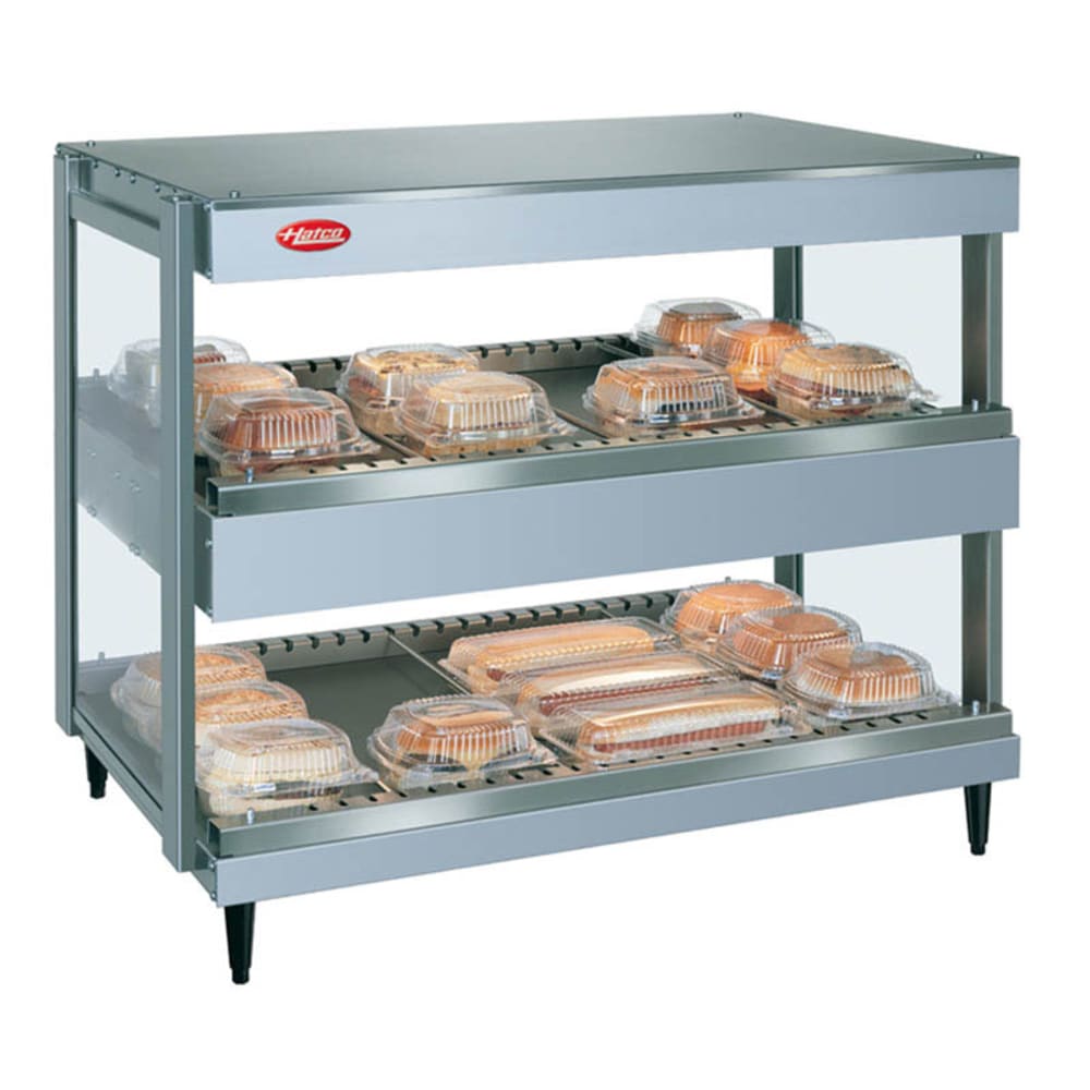 Hatco GRSDH-30D 30" Self Service Countertop Heated Display Shelf - (2 ...