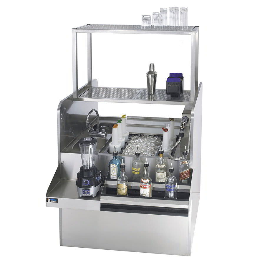 Krowne KRPT-54BRP-10 54" Royal Series Cocktail Station w/ 115 lb Ice ...