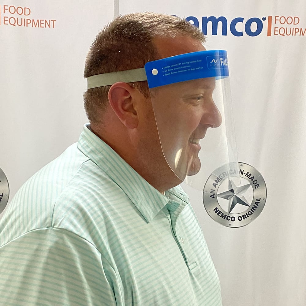 Nemco 69925-10 Easy Shield Face Shield - 12"W x 8 3/4"H, Polyethylene ...