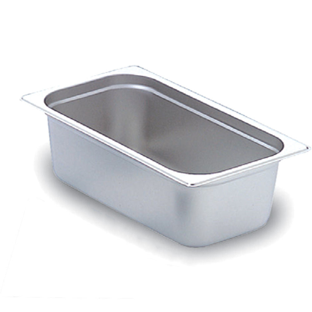 Prepline PFP-13-4 One-Third 1/3 Stainless Steel Food Pan with 4" Depth ...
