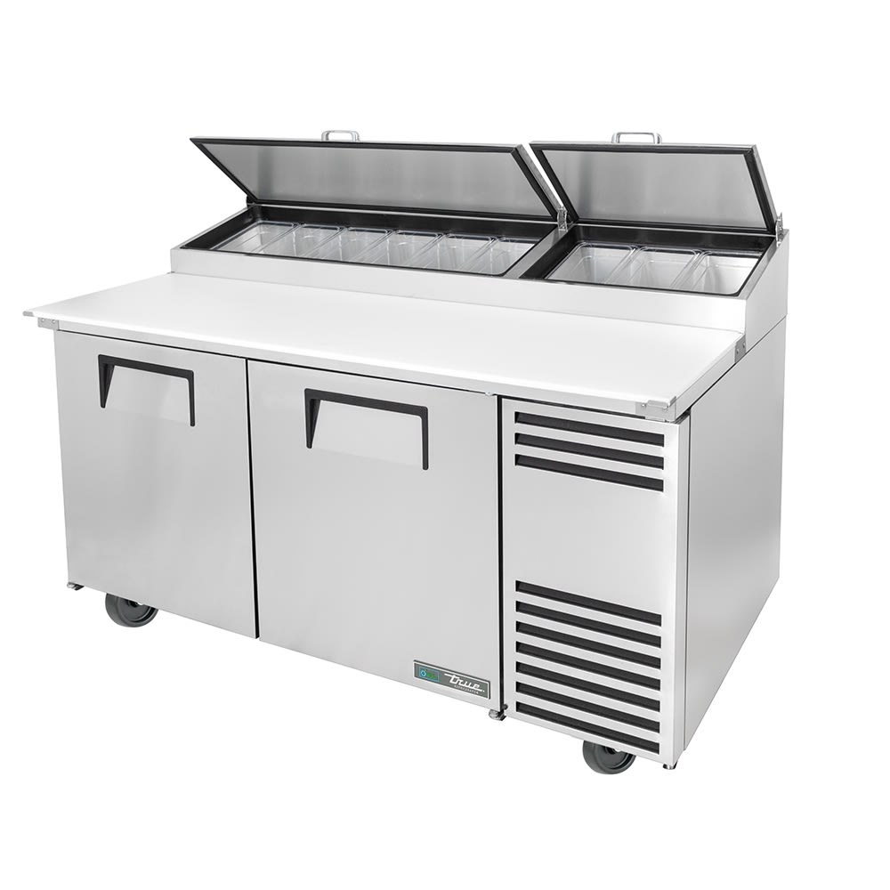 True TPP-AT-67-HC 67" Pizza Prep Table w/ Refrigerated Base, 115v ...