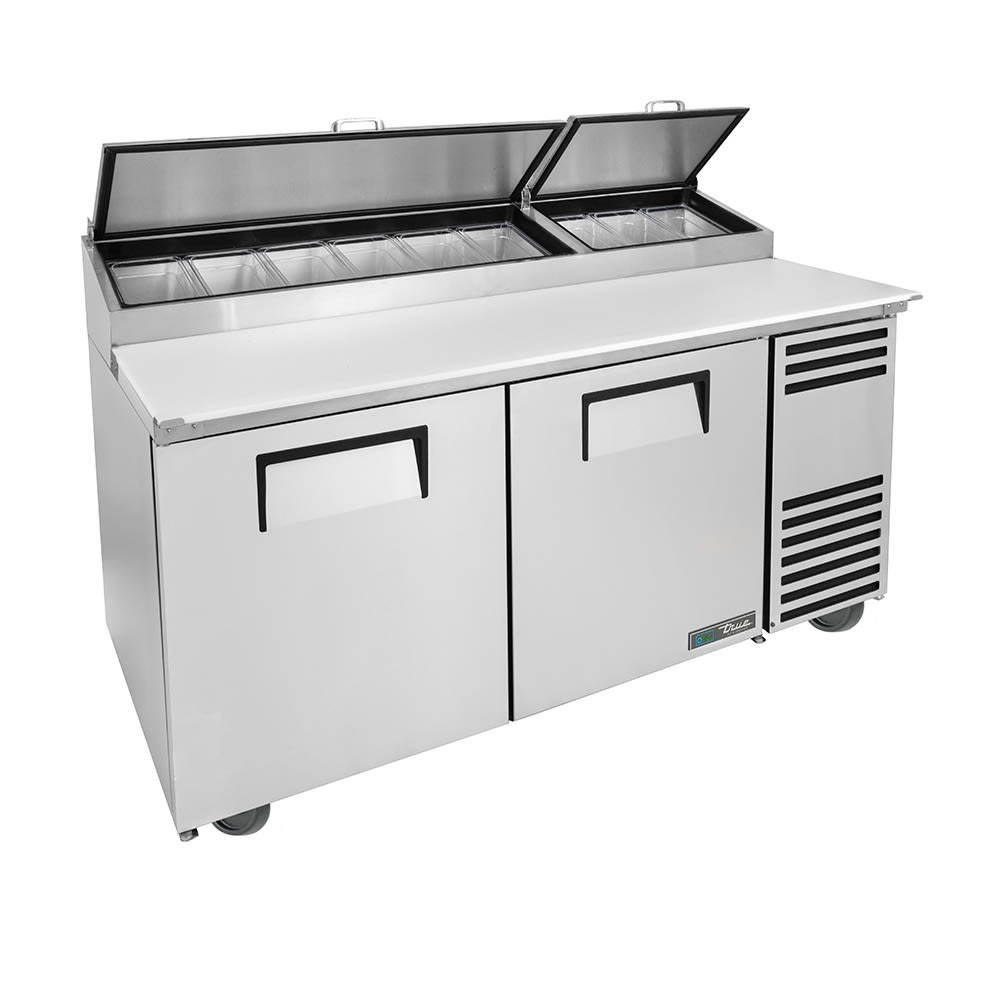 True TPP-AT-67-HC 67" Pizza Prep Table w/ Refrigerated Base, 115v ...