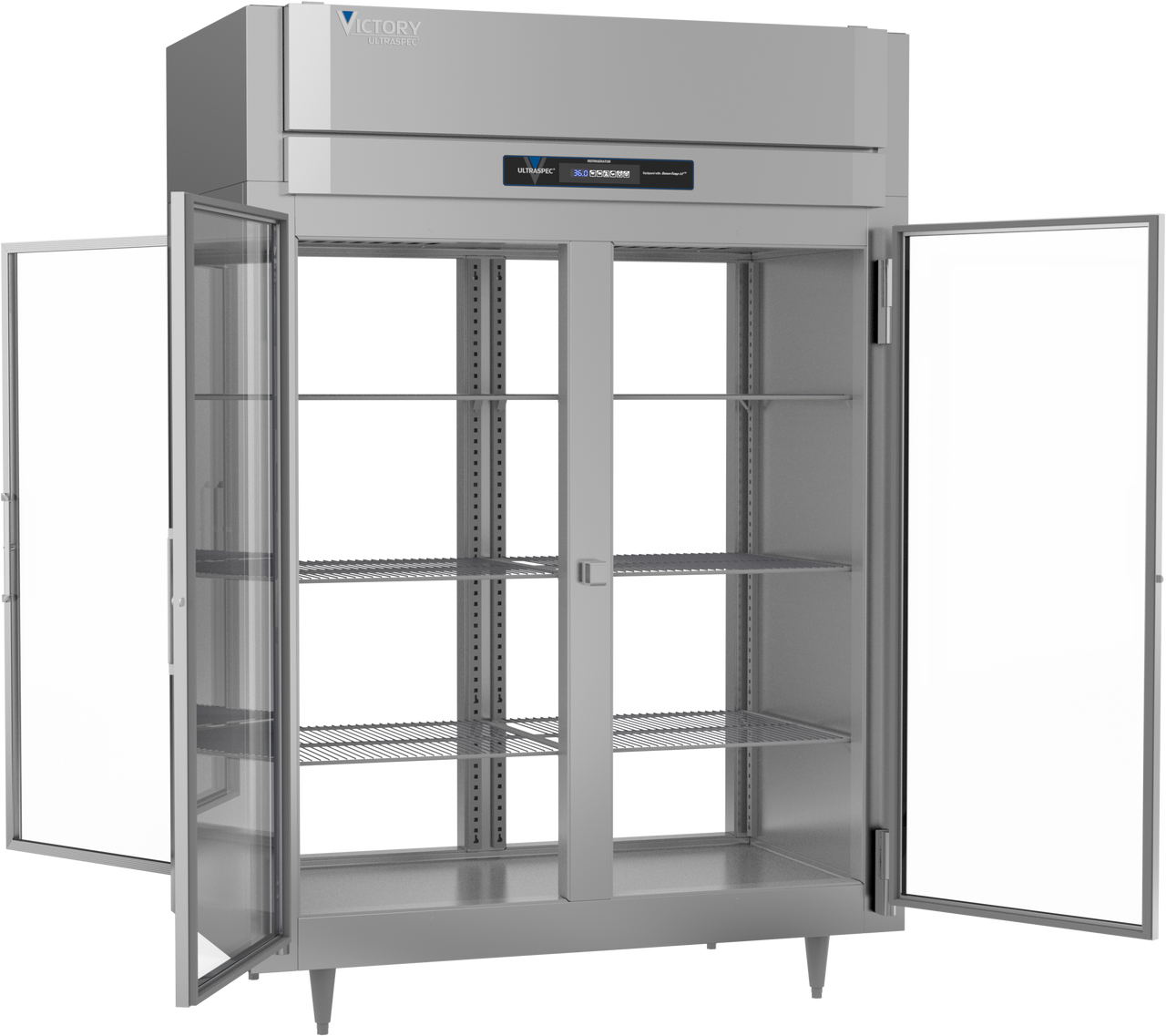 Victory Refrigeration RS-2D-S1-EW-PT-G-HC 58.38'' 55.6 cu. ft. 2 ...