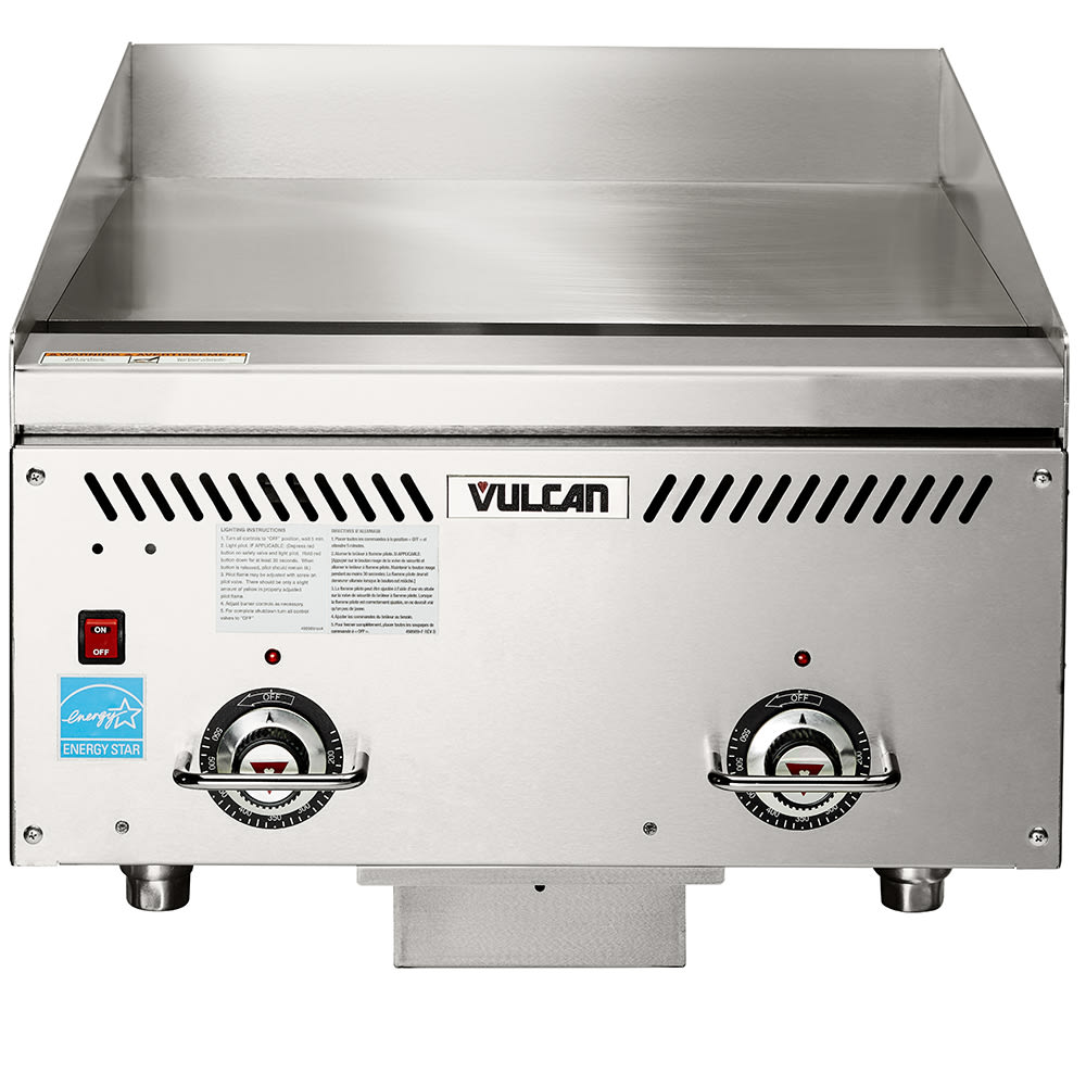 Vulcan VCCG24-AC 24" Gas Griddle w/ Thermostatic Controls - 3/4" Steel ...