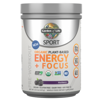 Garden of Life Sport Organic Pre Workout Energy Plus Focus Vegan Energy ...