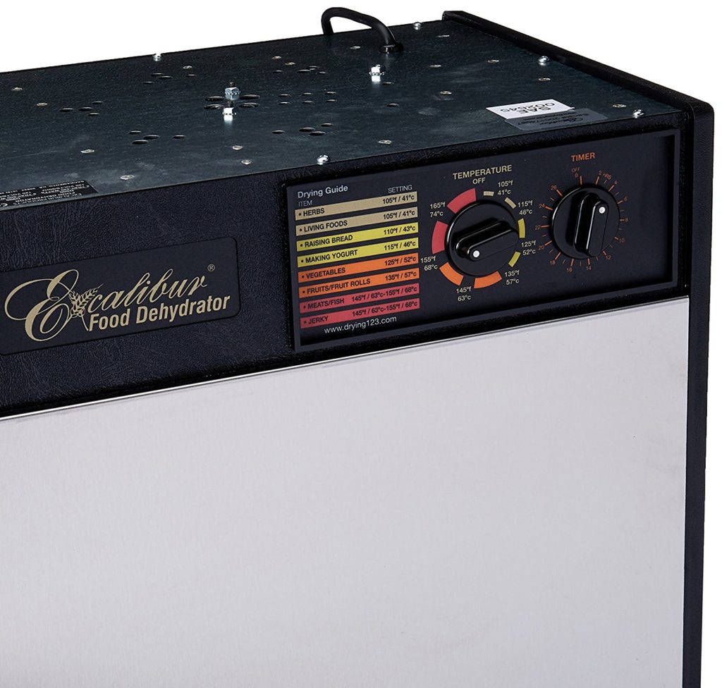 Excalibur 9-Tray Stainless Steel Dehydrator w/Stainless Steel Trays and ...