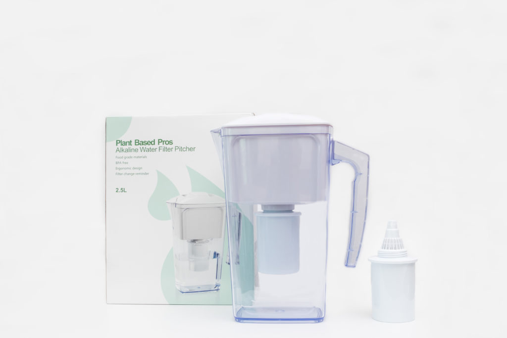 Plant Based Pros Alkaline Water Filter Pitcher – 2.5L Healthy Pure ...