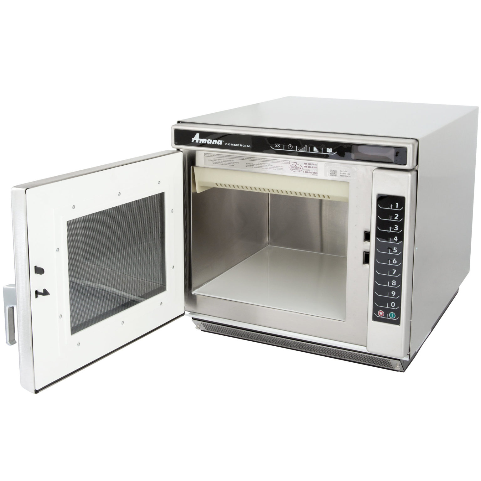 Amana RC30S2 Heavy-Duty Stainless Steel Commercial Microwave Oven with ...