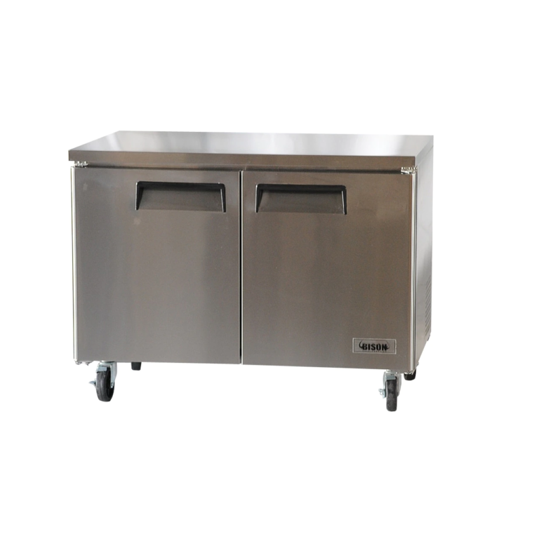 Bison BUR-48 48" Undercounter Refrigerator - 2 Door - 12 cu. ft ...
