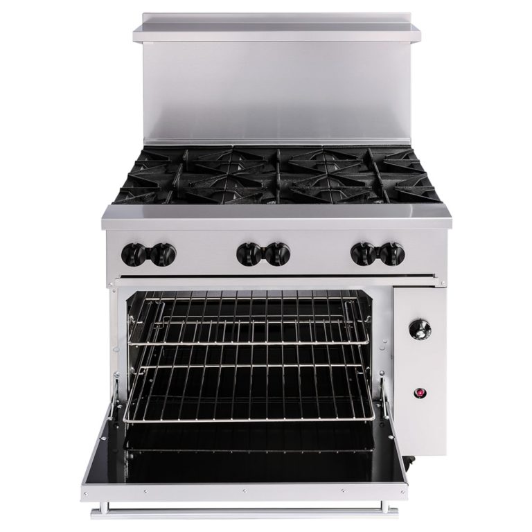 Vulcan 36C-6B 36" 6 Burner Gas Range w/ Convection Oven - Plant Based Pros